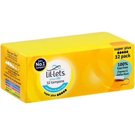 Lil Lets Smartfit Tampons Super Plus 32 Pack Clicks