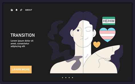 Gender Transition True Self In The Journey Of Coming Out Gender Dysphoria Vector Art