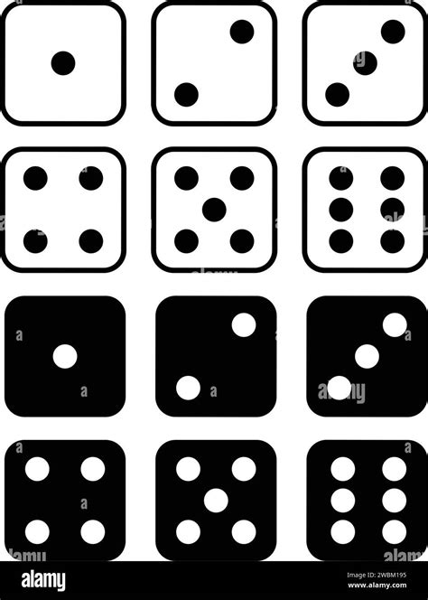 Game Dice Set Of Ludo Game Dice Collection Dice In A Line And Flat Design From One To Six