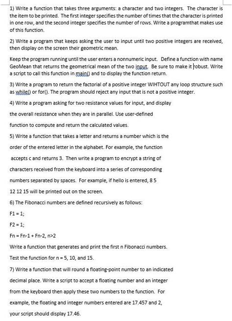 Solved 1 Write A Function That Takes Three Arguments A