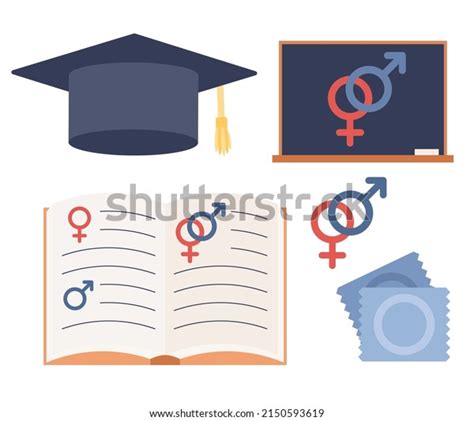 Sex Education Icon Set Contraception Reproduction Stock Vector Royalty Free 2150593619