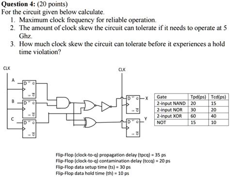 Question 4 20 Points For The Circuit Given Below Calculate 1