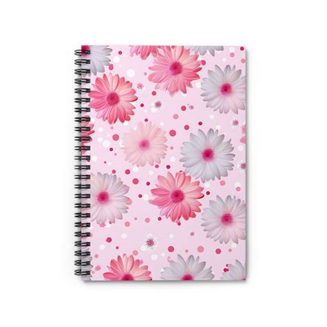 Coquette Coquette Notebook Girly Girly Notebook Flower Notebook Floral Notebook Spiral