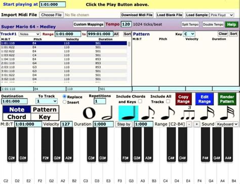 Free Online MIDI Editor Apps MIDI Players