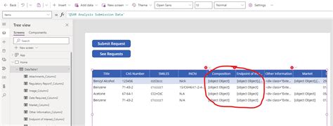 Powerapps Object Object Error Sharepoint Power App Table Stack