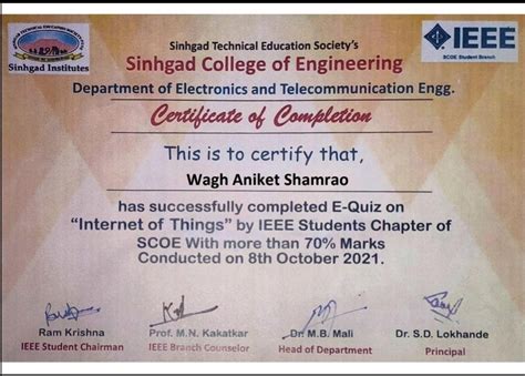 Aniket Wagh On Linkedin Scoe Ieee