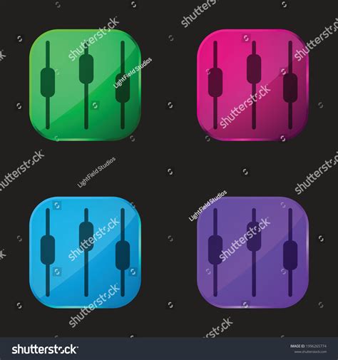 Box Plot Chart Interface Symbol Four Stock Vector Royalty Free