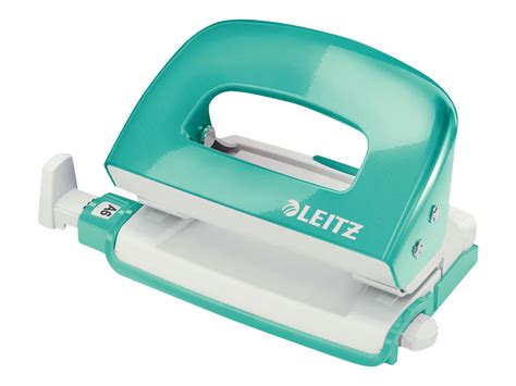 Leitz Wow Nexxt Perforateur 10 Feuilles Métal Bleu Iceberg Pas