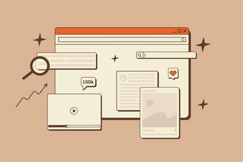 Digital Marketing Concept In Retro Style Old Computer Interface With