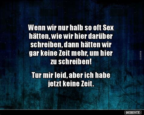Wenn Wir Nur Halb So Oft Sex Hätten Wie Wir Hier Darüber Schreiben Dann Debeste De
