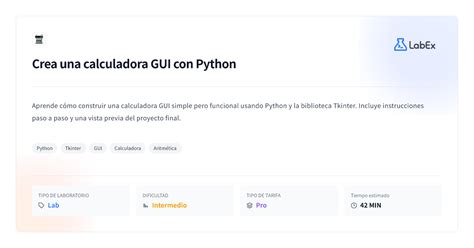 Crea Una Calculadora Gui Básica Con Python Tutorial De Tkinter Labex