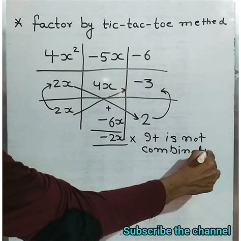 Factor By Tic Tac Toe Method ।।math Fun ।। Shorts Youtube