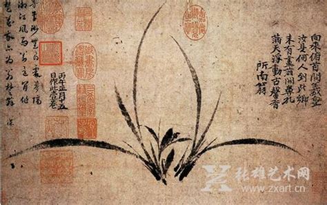兰花名画 竹名画 大山谷图库
