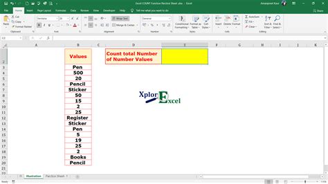 COUNT Function In Excel Download 2 Practice Sheet Xplore Excel