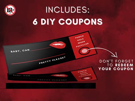 SEX Coupons Naughty Gift KINKY Sex Coupons Steamy Sex Game For Him Or Her Dirty