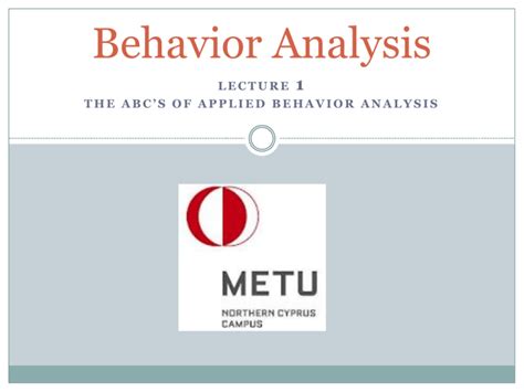 Behavior Analysis