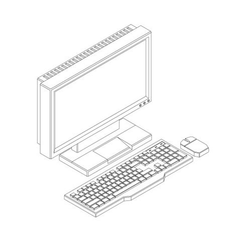 Mouse Outline Keyboard Vector Images Over 4500