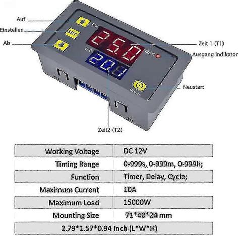 12v Time Relay 12 Volt Timer Relay Outdoor 10a Digital Tail Off Relay