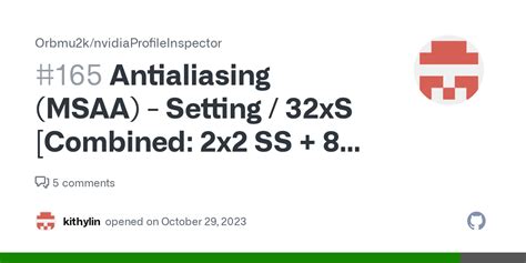 Antialiasing MSAA Setting XS Combined X SS X MS Doesn T Work In Windows