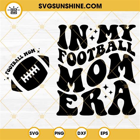 In My Football Mom Era Svg Retro Football Mom Svg Mama High School