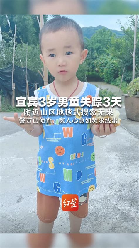 宜宾3岁男童失踪3天 附近山区地毯式搜索无果 警方已侦查，家人心急如焚求线索凤凰网视频凤凰网