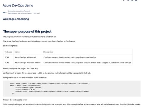 Azure Devops Wiki Confluence Integration