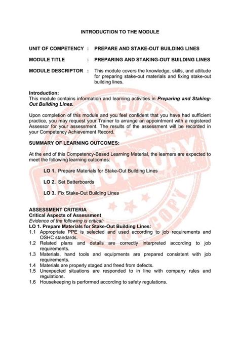 Carpentry Nc Ii Cblm Pdf Resume Writing And Advice Job Search