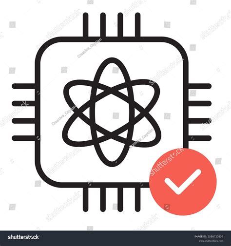 Quantum Computing Security Verification Icon Next Gen Stock Vector Royalty Free 2588720557