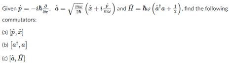 Solved Given p iℏxp iℏx Chegg com