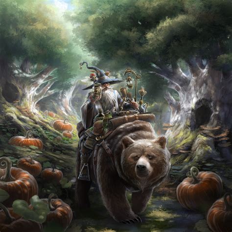 Artstation Magician Pumpkin Style