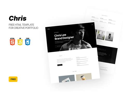 Free Personal Portfolio HTML CSS Website Templates
