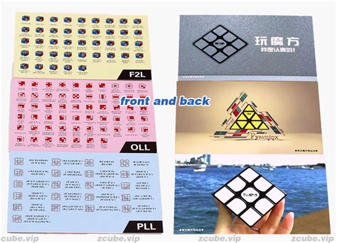 QiYi Cube Cfop Card Formula Set ZiiCube Com
