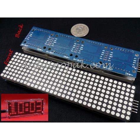 4 Max7219 8x8 Dot Matrix Display Arduino Darazpk