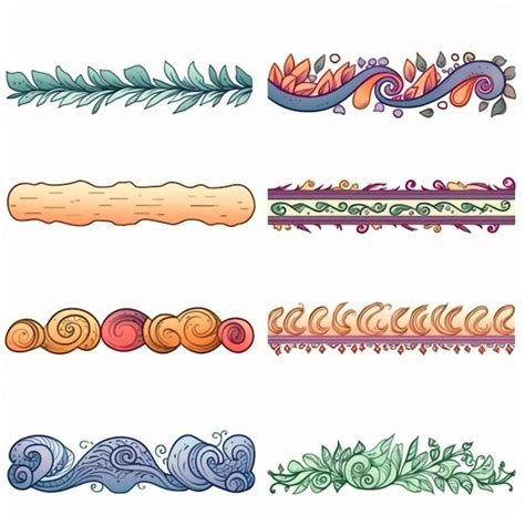 Premium Ai Image A Set Of Decorative Elements For A Design Generative Ai