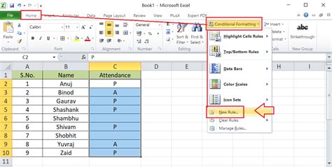 Setting Colors In Excel Tpoint Tech
