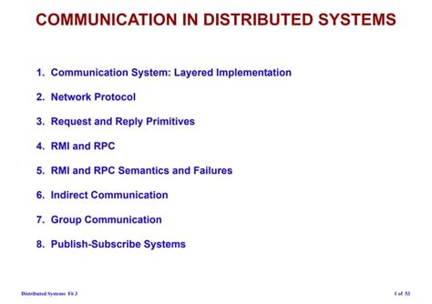 Communication In Distributed Systems Pdf
