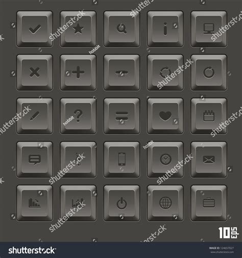 keyboard keys vector set stock vector royalty free 124657027 shutterstock