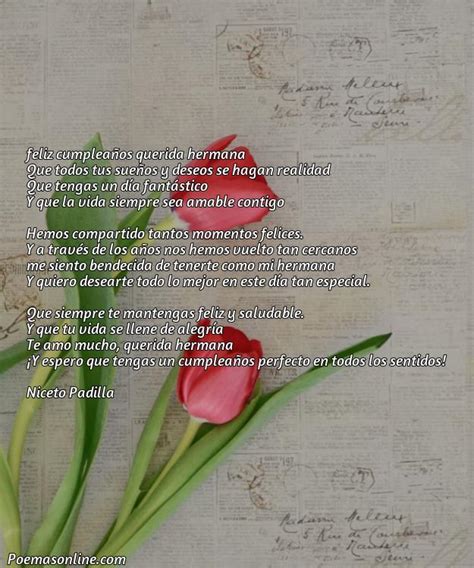 Poemas Para Felicitar A Una Hermana En Su Cumplea Os Poemas Online