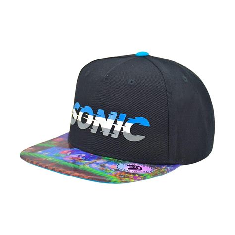 Concept One Sonic The Hedgehog Lenticular Brim Snapback Hat Hamilton