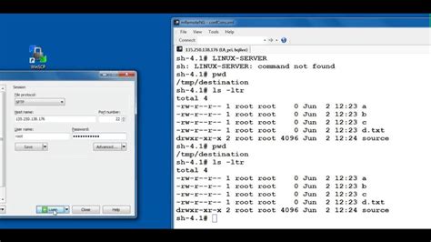 file transfer from linux to windows machine using winscp tool youtube