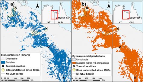 The Binary Prediction From The Static Model A Identified Areas With Download Scientific