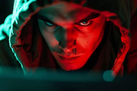 Premium Photo Man In Hoodie Analyzing Computer Screen Show A Hacker Attempting To Breach A
