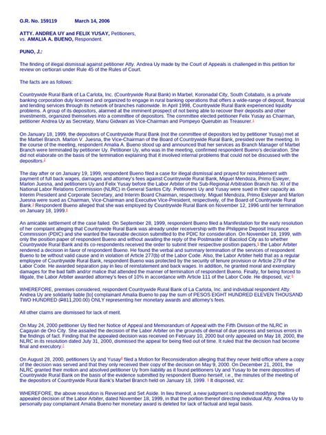 Labor Cases Pdf Employment Lawsuit