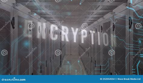 Animation Of Encryption Text And Data Processing Over Server Room Stock Footage Video Of Video