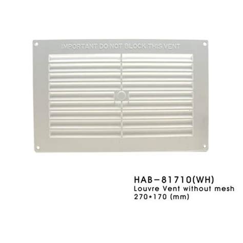 철물가이드 환기창 환기구 쇠부리그릴창 Pvc 백색 중 270x170mm