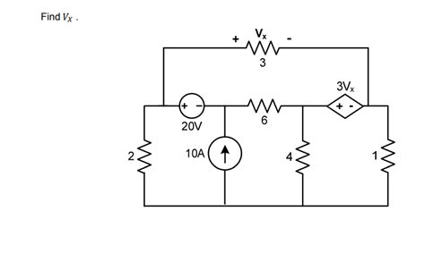 Solved Find Vx By A Solve Using Node Voltage Analysis Chegg Com