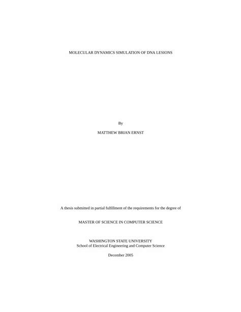 pdf molecular dynamics simulation of dna lesions dokumen tips