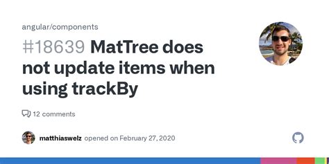 MatTree Does Not Update Items When Using TrackBy Issue 18639
