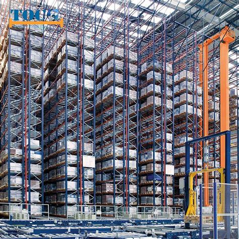 Warehouse Asrs Automatic Storage Racking System With Stacker Crane Automatic Storage System