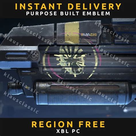 HALO INFINITE PURPOSE Built Emblem Multi Emblem 4 Variationen Nameplate EUR 2 95